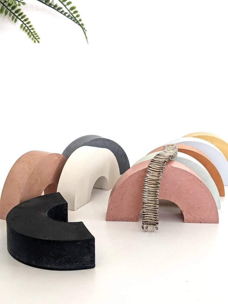 Chunky RAINBOW Concrete Display 23 Colours Concrete Arch - Etsy UK