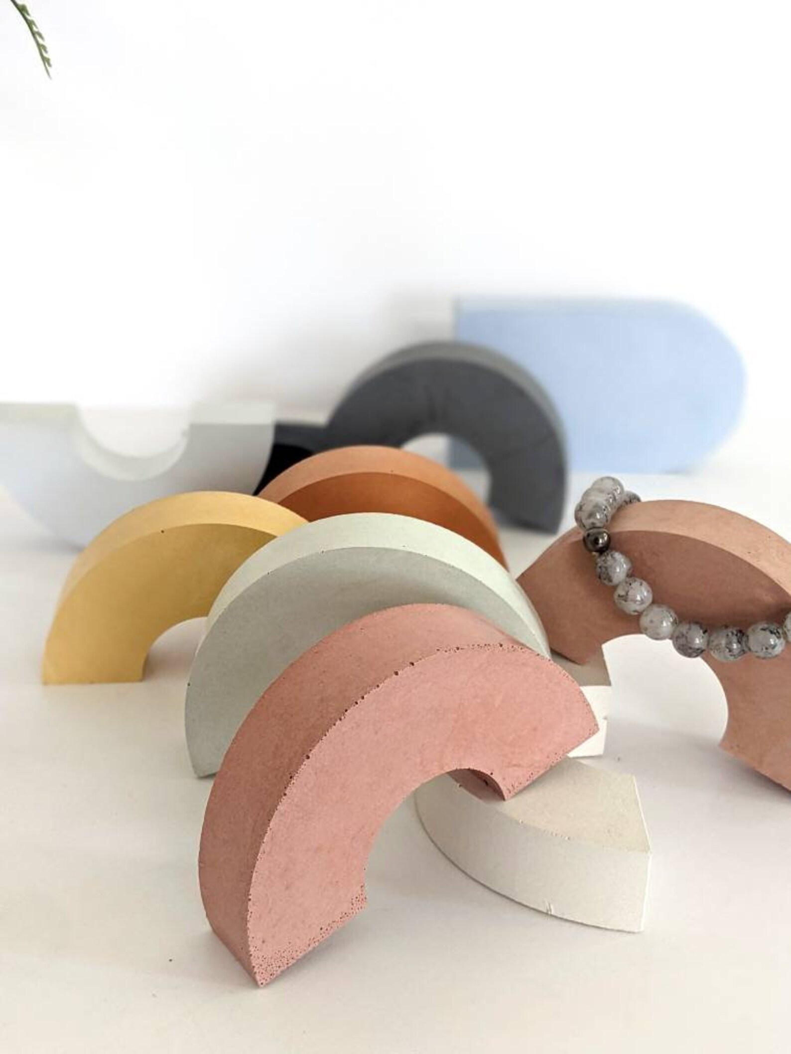 Chunky RAINBOW Concrete Display 23 Colours Concrete Arch - Etsy UK