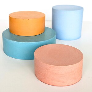 11x5cm CYLINDER Concrete Display | 23 Colours | Beauty Shoot Block Art ...