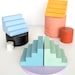 SMALL STAIR Concrete Display | 35 Colours | Beauty Podium Block | Art ...