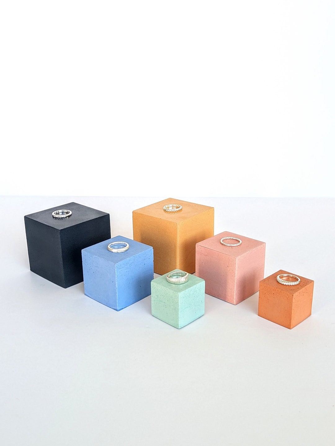 CUBE Concrete Display | 35 Colours | Square Concrete Block | Art ...