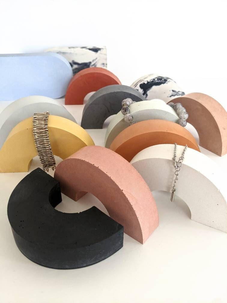 Chunky RAINBOW Concrete Display 23 Colours Concrete Arch - Etsy UK