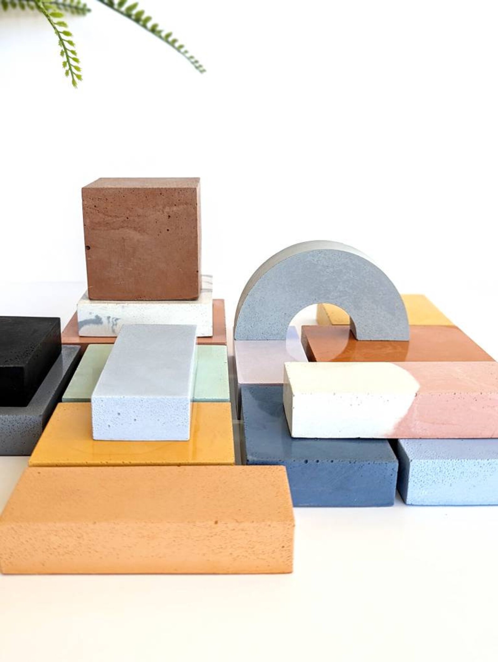 Chunky RAINBOW Concrete Display 23 Colours Concrete Arch - Etsy UK