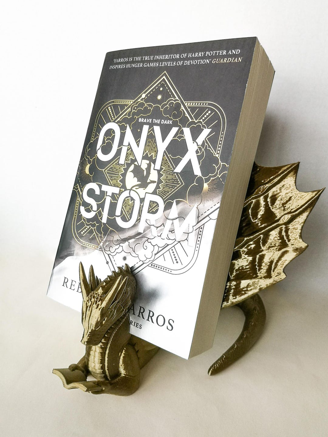 Legendary Dragon Book Stand – 3D Printed Fantasy Bookshelf Display ...