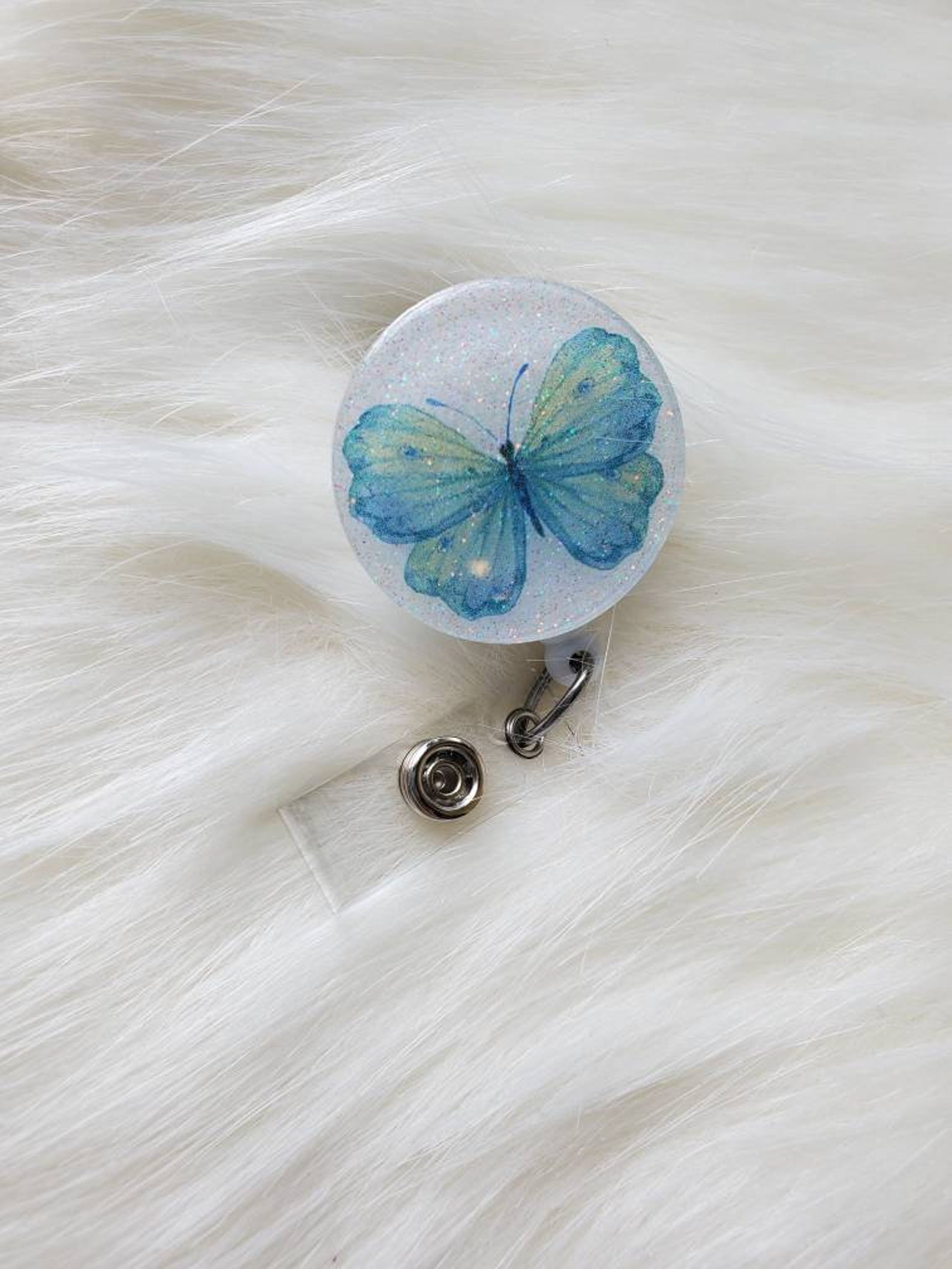 Butterfly Badge Reel Cute Badge Reels Butterfly Badge - Etsy