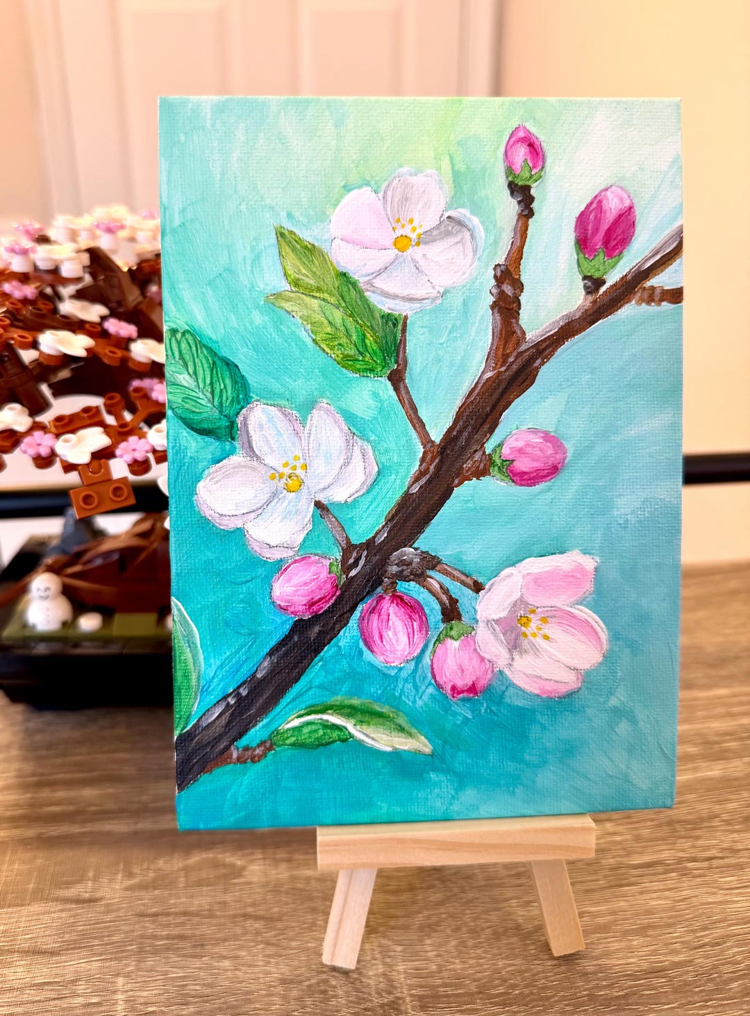 Spring Blossoms /acrylic Paint/5x7 Inches/12.7 X 17.8 Cm - Etsy