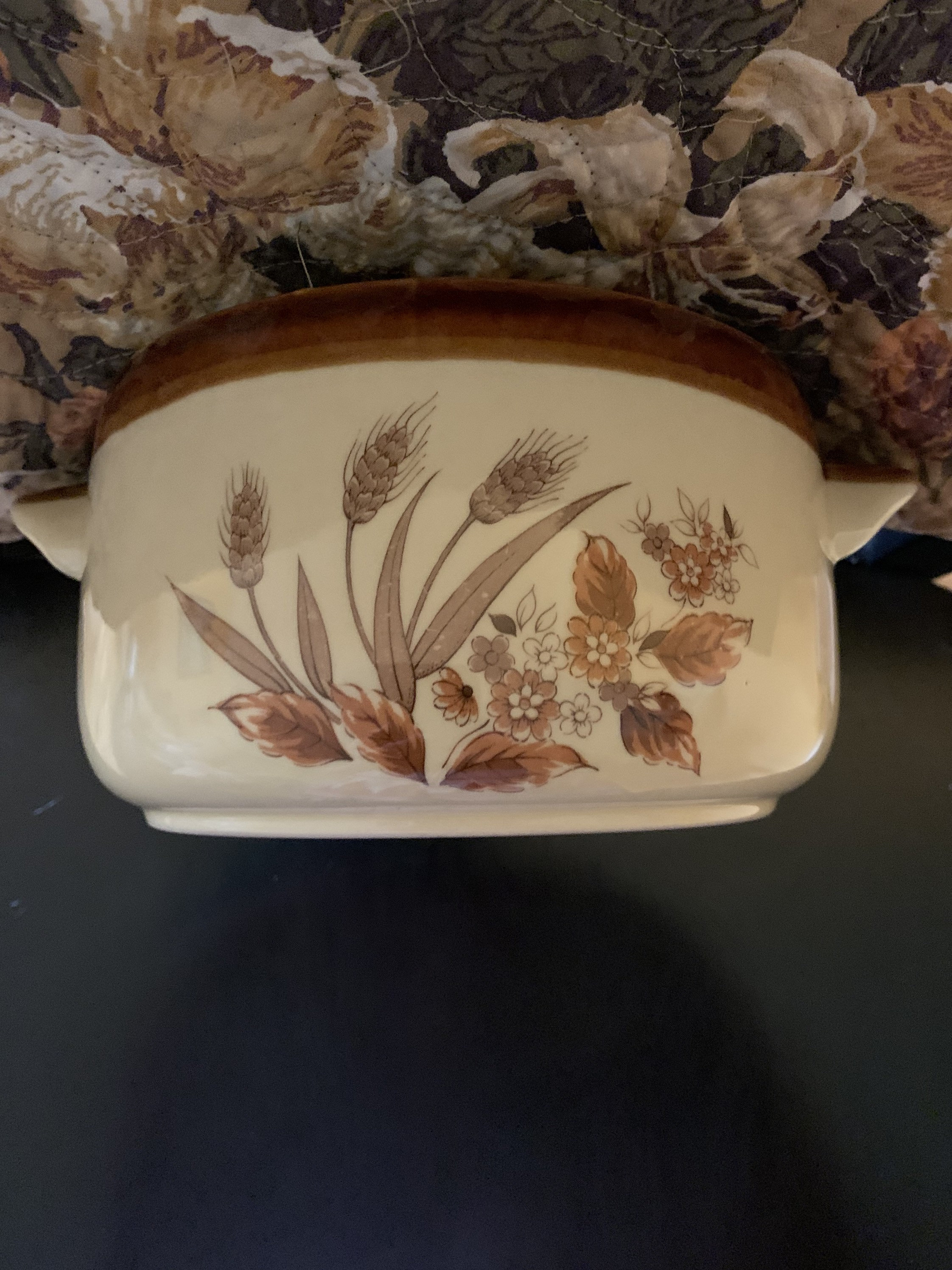 Vintage Stoneware With Wheat Design - Etsy