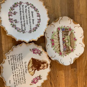 Set of 3 Religious Plates - Etsy