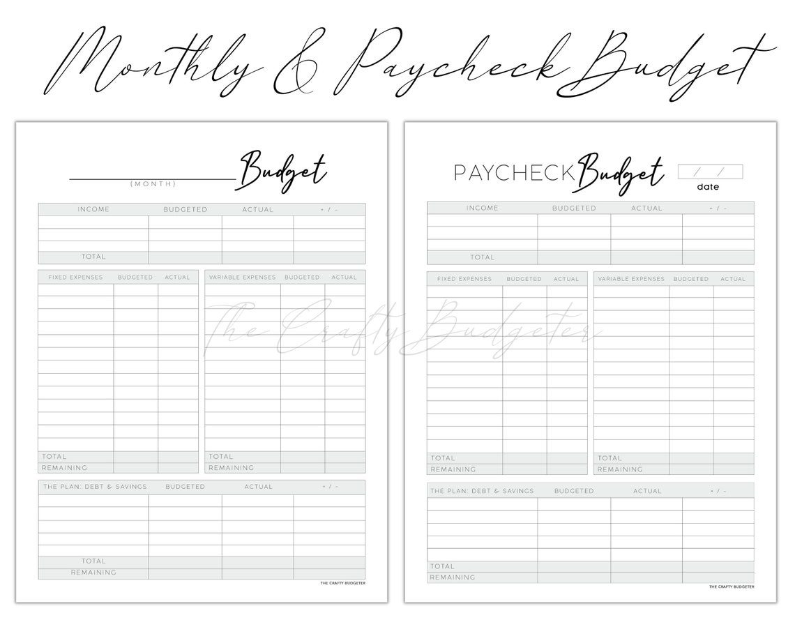 Free Printable Budget Planner 2021 Pdf Nwsilope