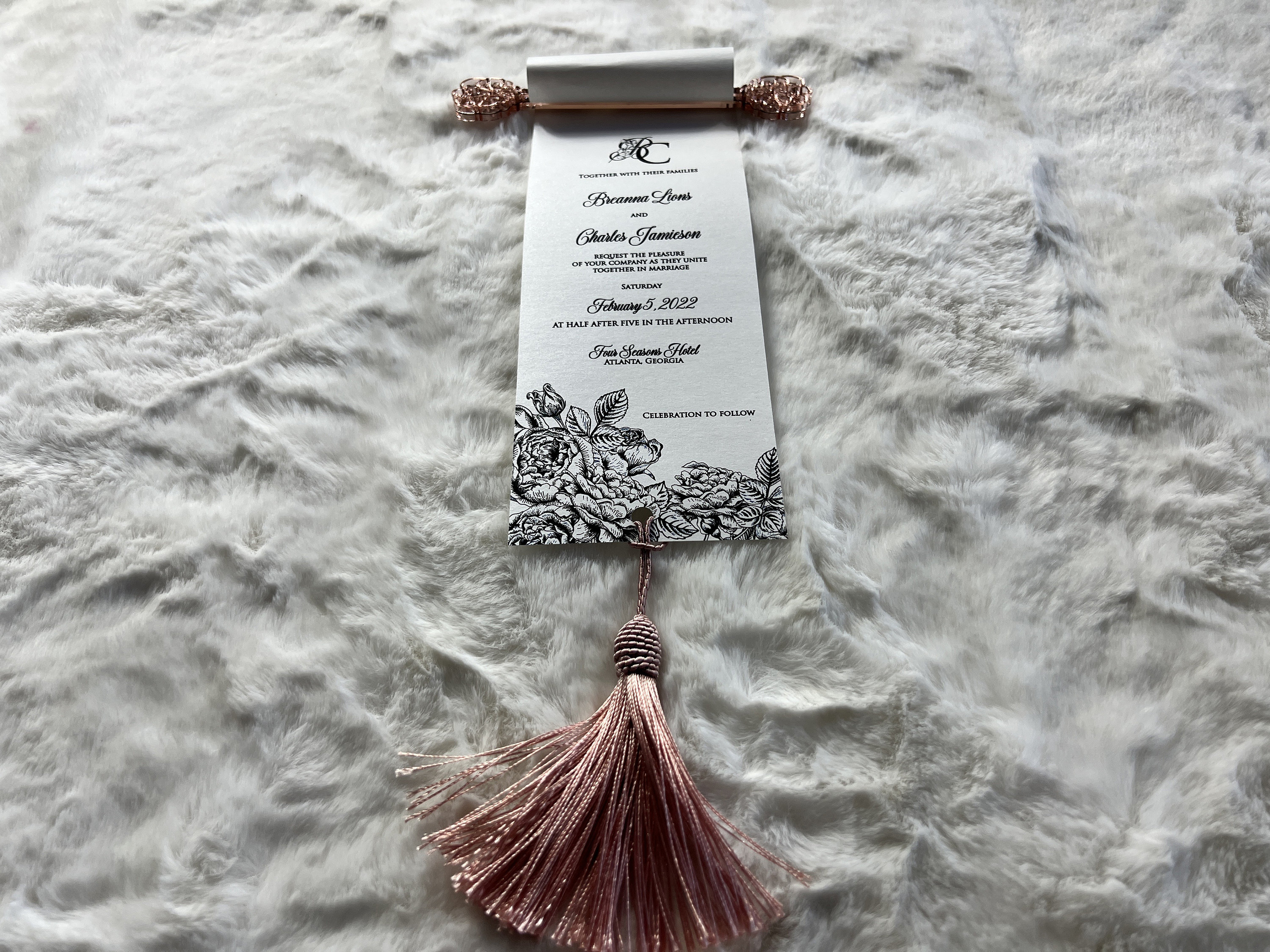 Acrylic Scroll Invitations, Scroll Invitation, Wedding Invitation ...