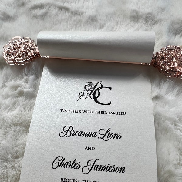 Scroll Invitations - Etsy