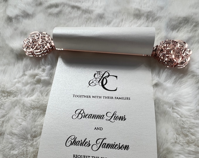 Scroll Wedding Invitation,scroll Card,anniversary Engagement Party ...