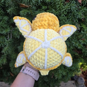 Crochet Lemon Turtle Plush Stuffed Animal - Etsy