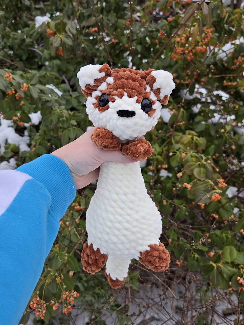 Crochet Ferret Plush Stuffed Animal Amigurumi - Etsy