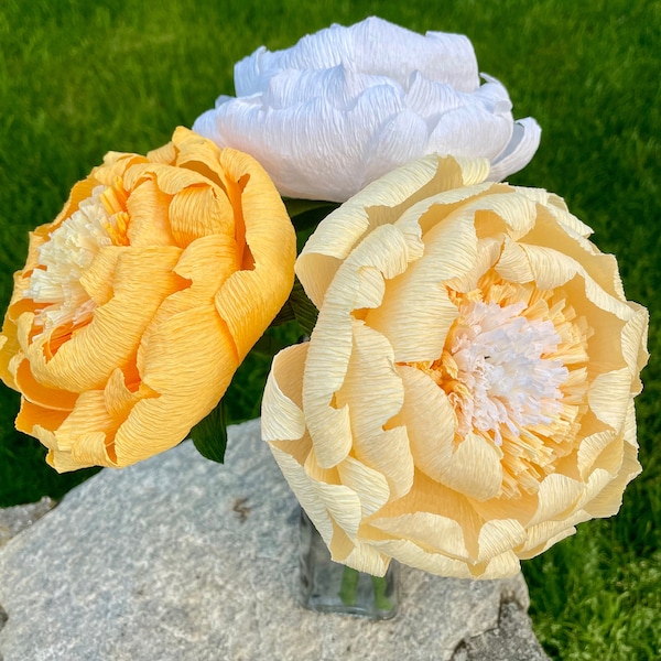 Crepe Paper Flower - Etsy