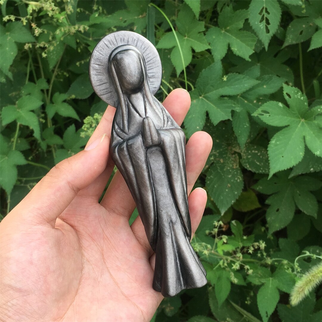 Silver Sheen Obsidian Goddess Crystal Angel Female Crystal - Etsy