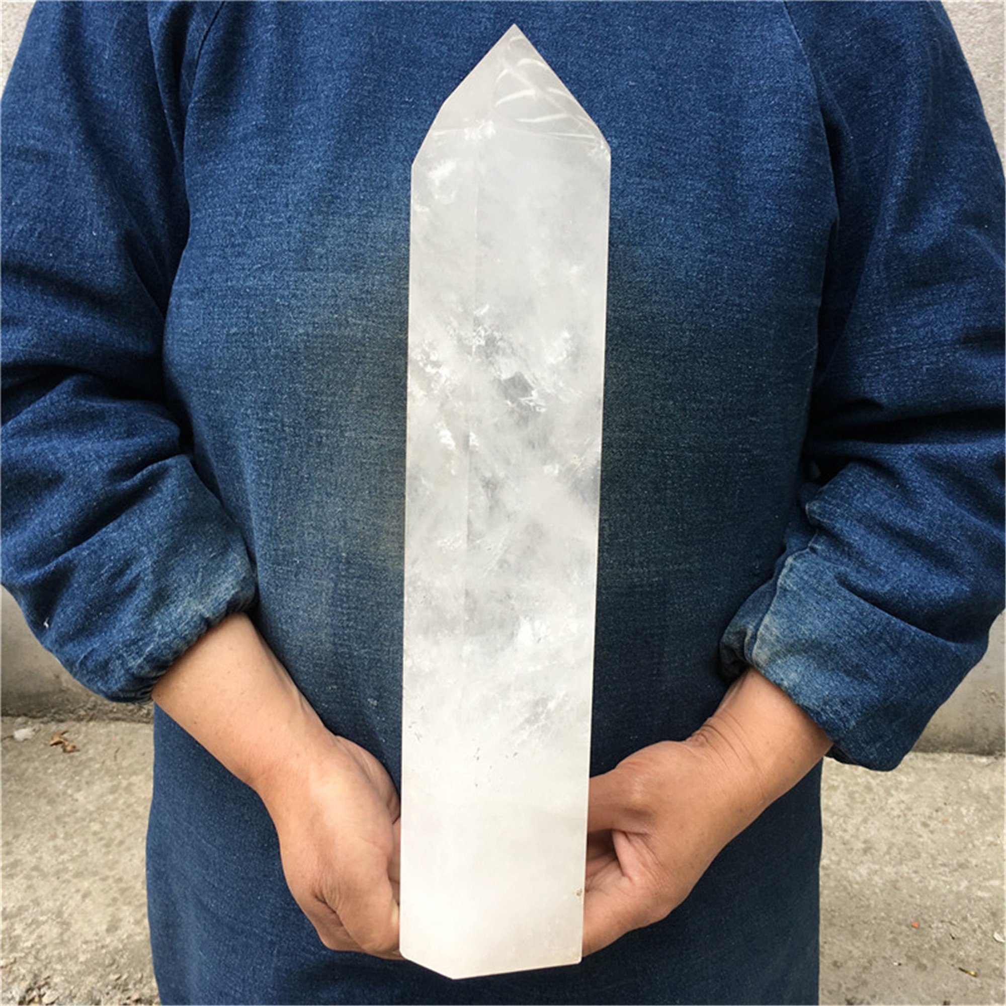 Large Clear Quartz Tower Large Crystal Tower Giant Crystal - Etsy