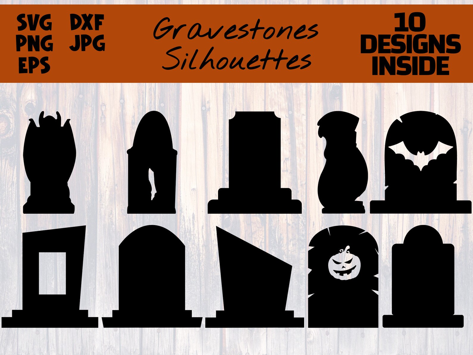 Tombstone SVG Bundle, Gravestone Halloween Bundle, Grave Svg Bundle ...