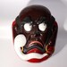 Japanese Vintage Paper Mache Daruma Mask Wall Hanging Showa Folk Art ...