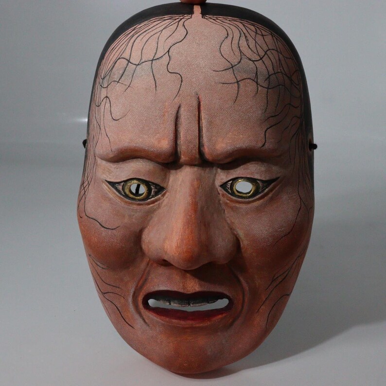 Japanese Wooden Noh Mask Hashihime Oni Hannya Demon MSK366 - Etsy