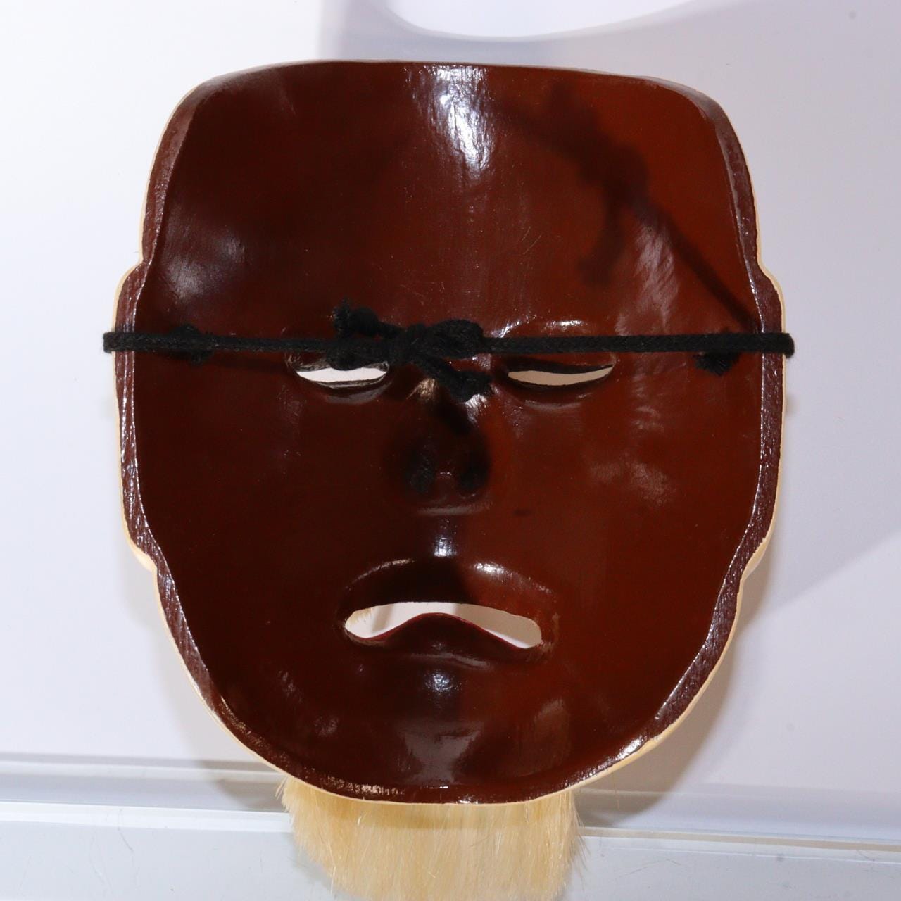 Japanese Noh Mask Kagekiyo Chujo Blind Biwa Player of the Taira Clan ...