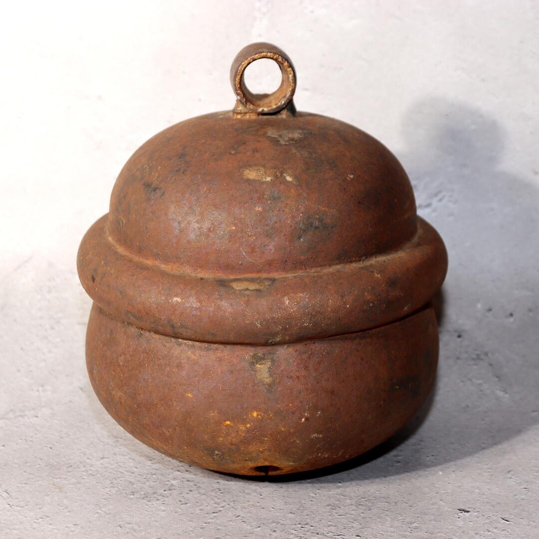 Japanese Antique Iron Bell Suzu Gong Buddhist Temple Shinto Shrine ...