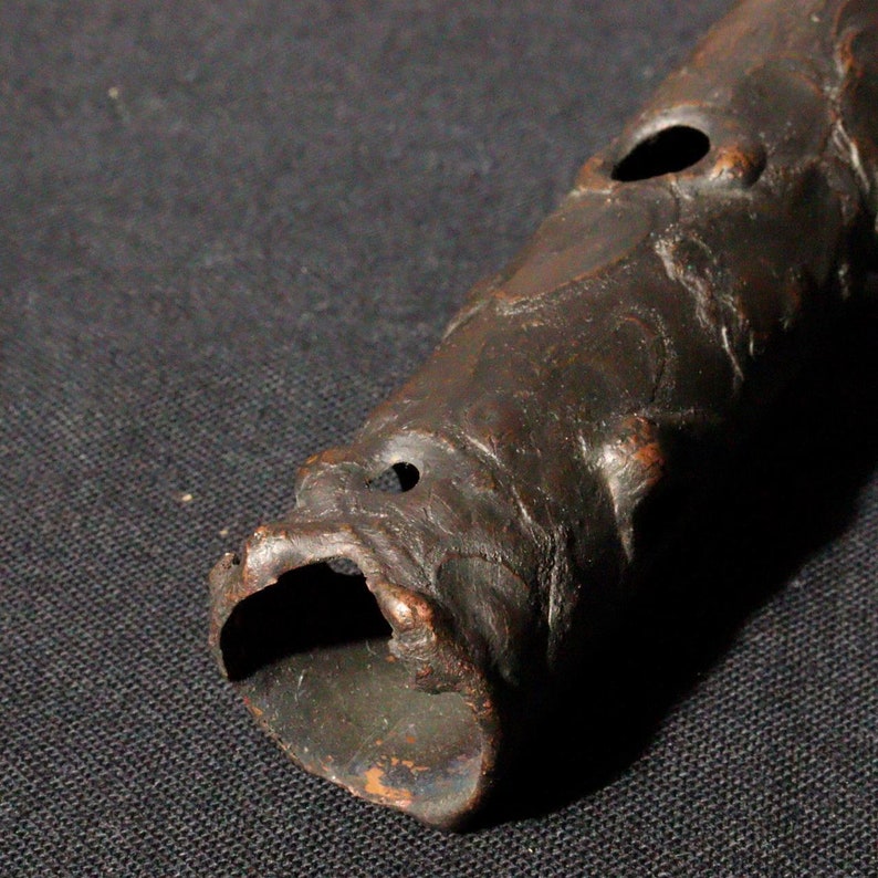 Japanese Copper Flute Shakuhachi Shape Decoratio / Samurai Samurai ...