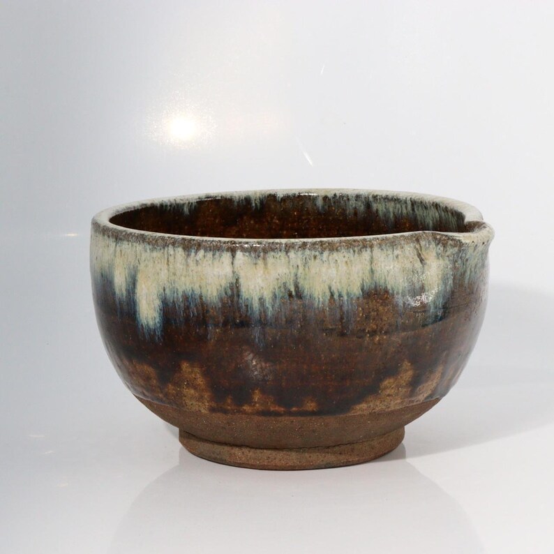 Japanese Antique Chawan Tsutsumi-yaki Pottery Karatsu Katakuchi Bowl ...