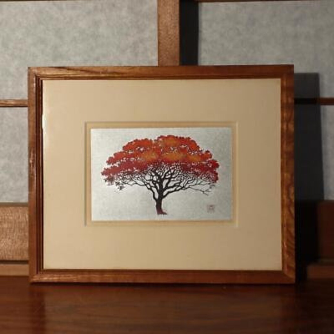 Japanese Makihaku Screen Printing Silkscreen Print Woodblock Print ...