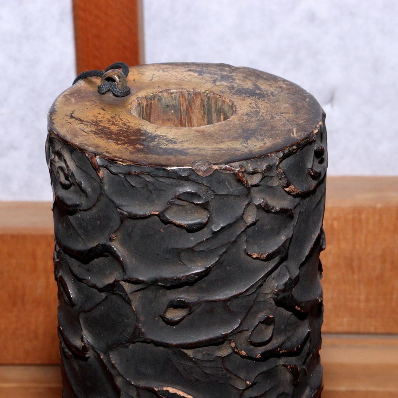 Japanese Antique Wooden Lance Scabbard Yari Spear Sword Armor WG118 1 ...