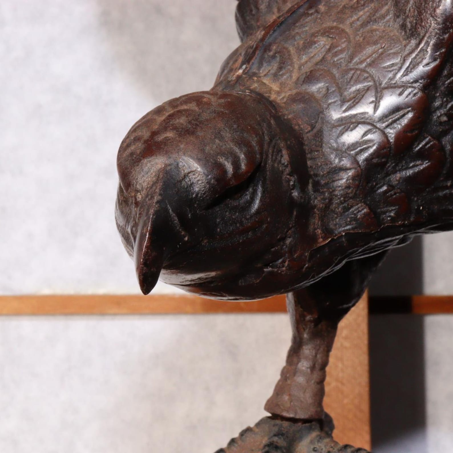 Japanese Vintage Iron Hawk Figurine Ornament BOS772 - Etsy