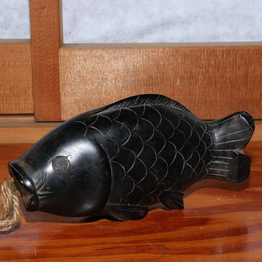 Japanese Wooden Small Jizai Kagi Carp Carved Irori Yokogi JZI92 - Etsy