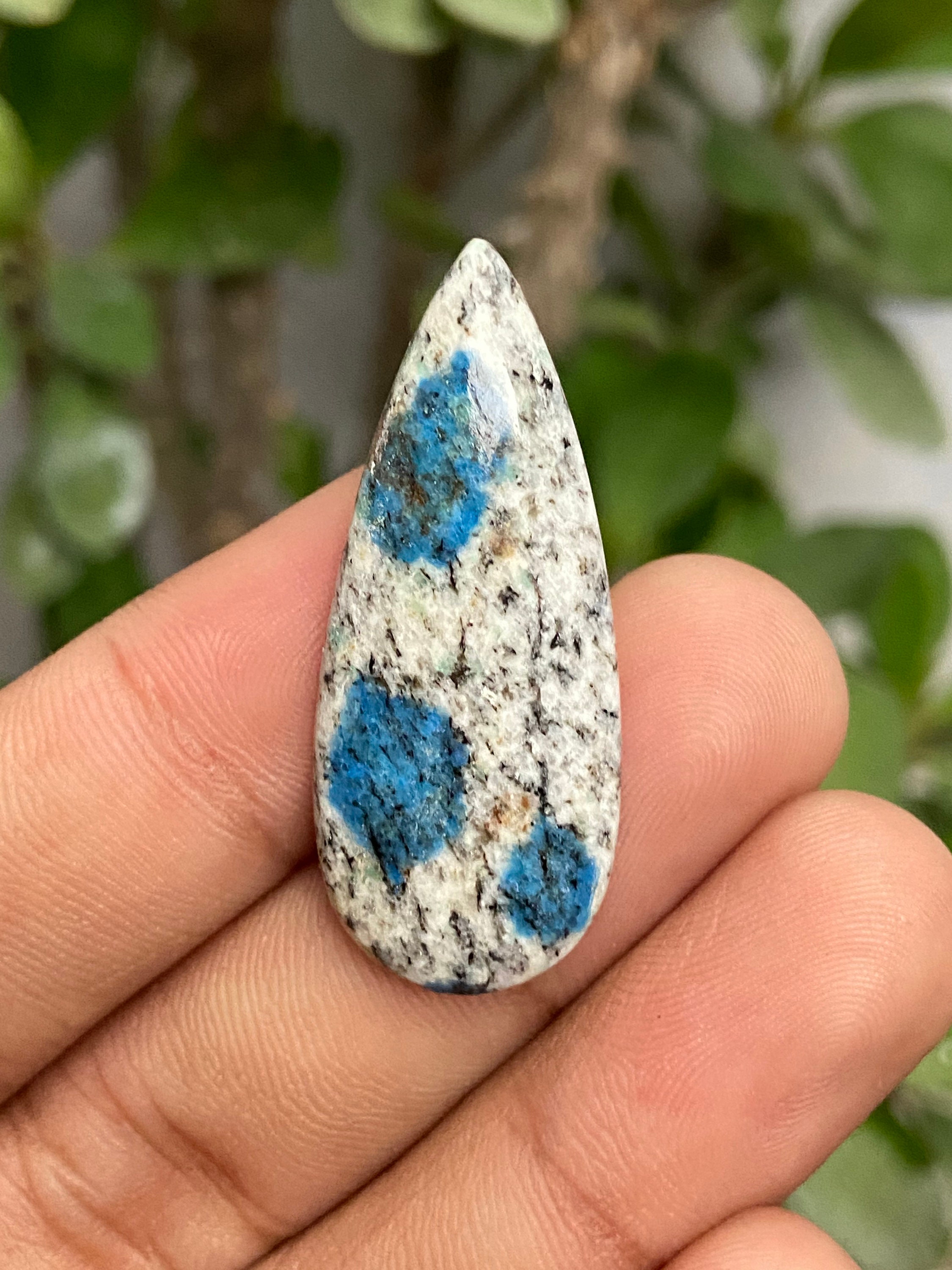 Beautiful K2 Stone Azurite in Quartz FZ-399 | Etsy