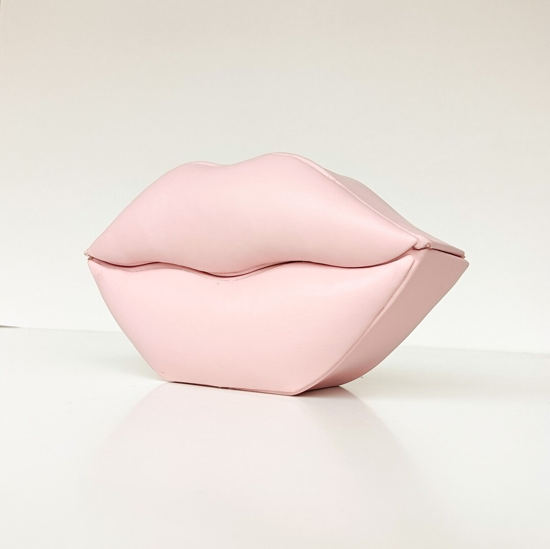 Pink Lips Shaped Decorative Box, Girl Room Decor, Gift for Makeup ...
