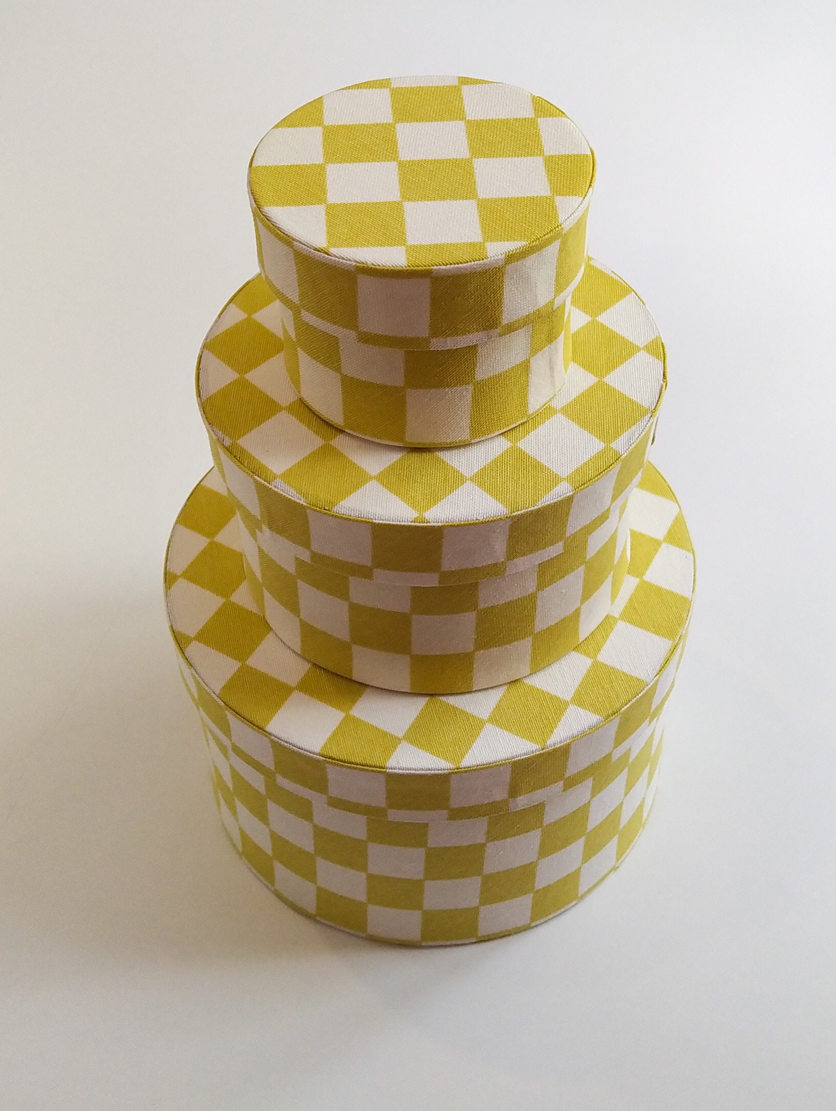 Decorative Hat Box for Storage With Lid Set of 3 Round - Etsy