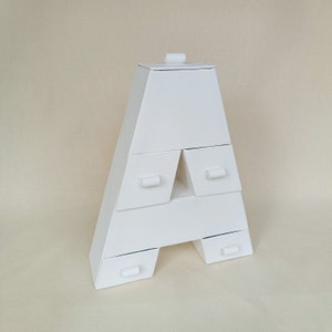 Decorative Box Shape of the Letter A, Personalized Gift, 3d Letter ...