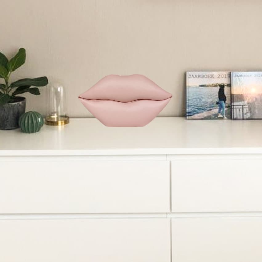 Pink Lips Shaped Decorative Box, Girl Room Decor, Gift for Makeup ...