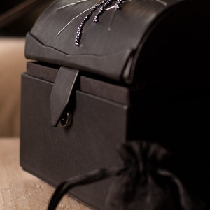 Black Chest With Spider on the Lid, Gothic Jewelry Box, Goth Gift Idea ...