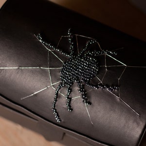 Black Chest With Spider on the Lid, Gothic Jewelry Box, Goth Gift Idea ...