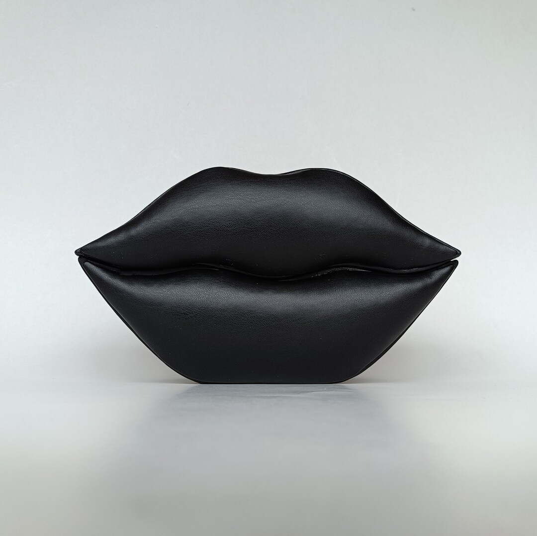 Black Lips Shaped Decorative Box, Makeup Vanity Decor, Goth Gift Idea ...