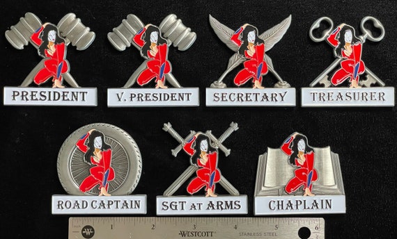 Widows Sons Masonic Riders widow Set of 7 Officer Pins - Etsy