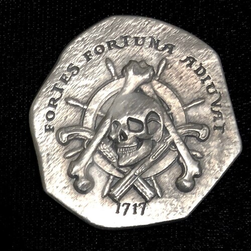 Treasure Cob Style Pirate Challenge Coin With Freemason - Etsy