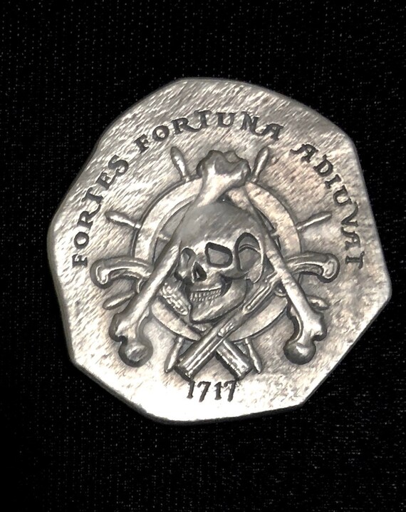 Treasure Cob Style Pirate Challenge Coin With Freemason - Etsy