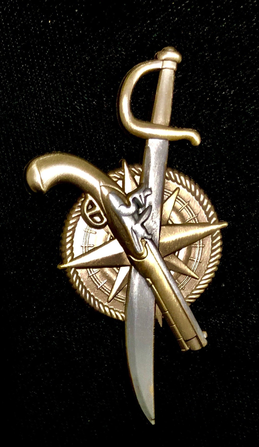 Cutlass and Flintlock Pin Two Tone, 3 - Etsy
