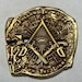Treasure Cob Style Pirate Challenge Coin With Freemason Masonic ...