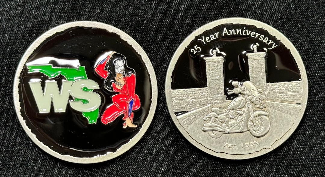 Widows Sons of Florida 25th Anniversary Challenge Coin - Etsy Canada