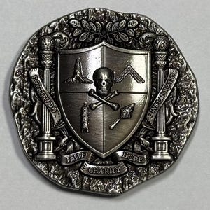 NEW UPDATED DESIGN! Piece of Eight Style Pirate Challenge Coin With ...