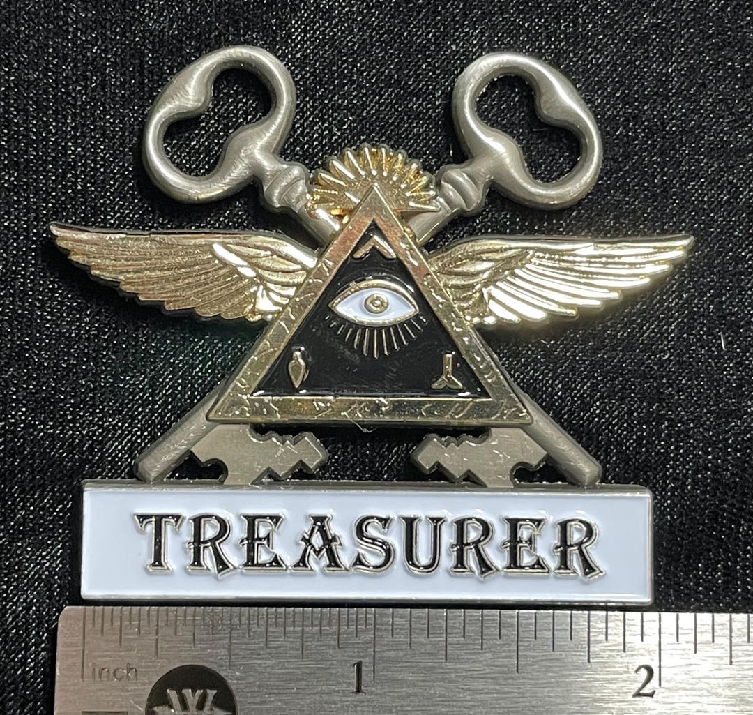 Widows Sons Masonic Riders Association "winged Pyramid" Officer Pin ...