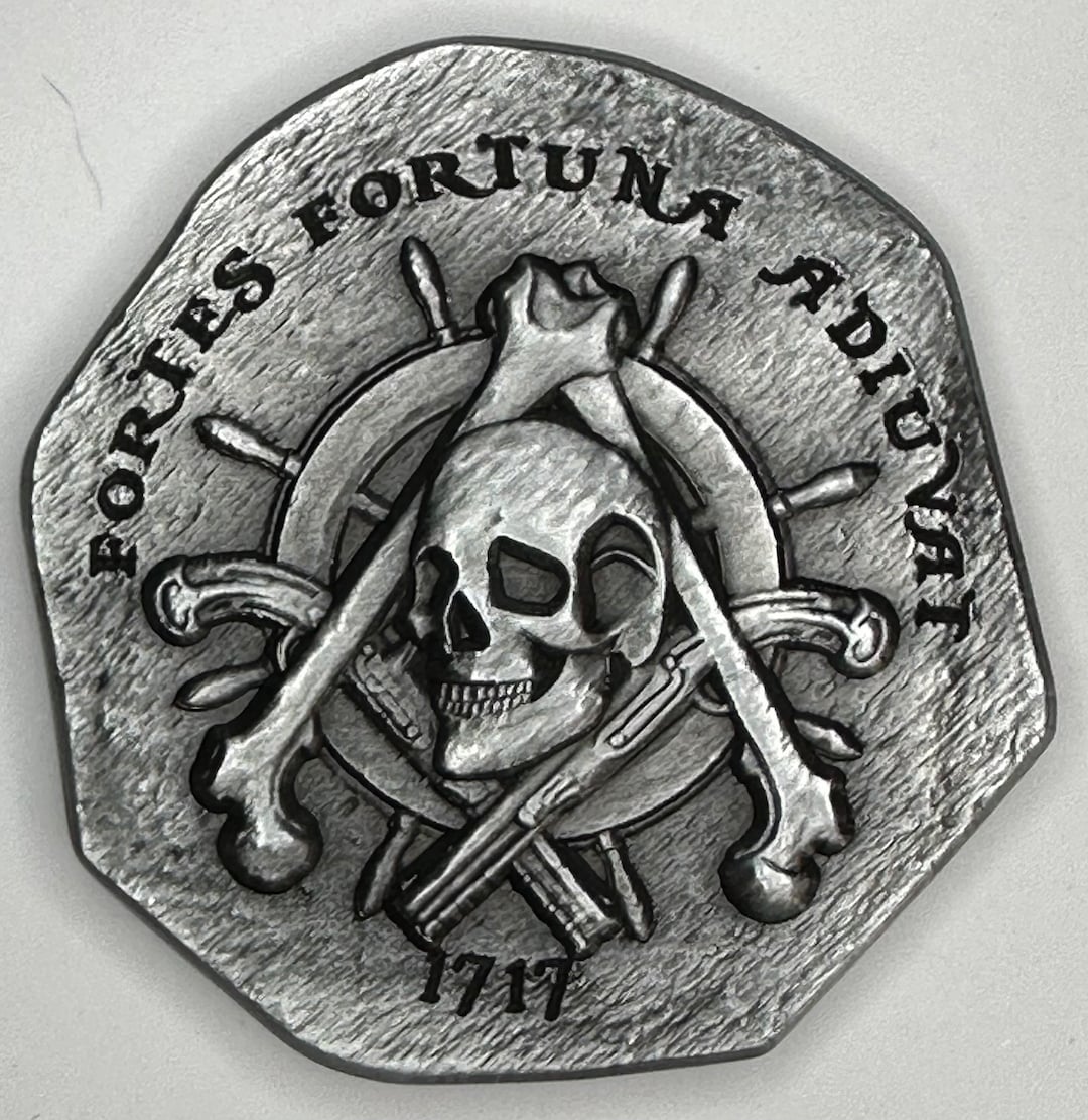 Treasure Cob Style Pirate Challenge Coin With Freemason - Etsy