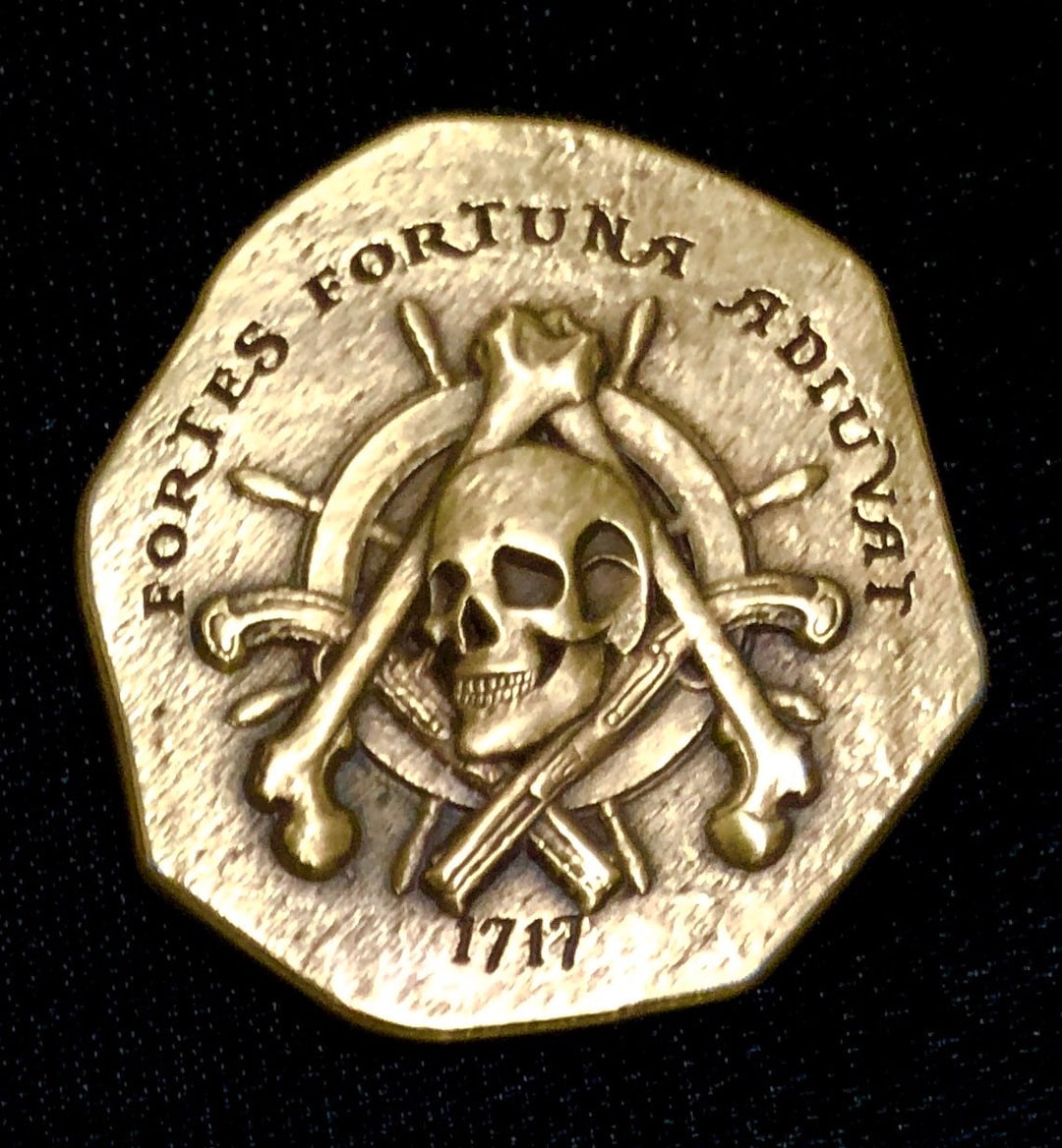 Treasure Cob Style Pirate Challenge Coin With Freemason Masonic ...